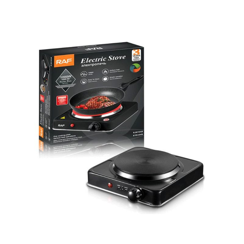 Plaque De Cuisson Électrique Raf R.8010AB 1 Foyer 1000W Noir - Tunisiatech